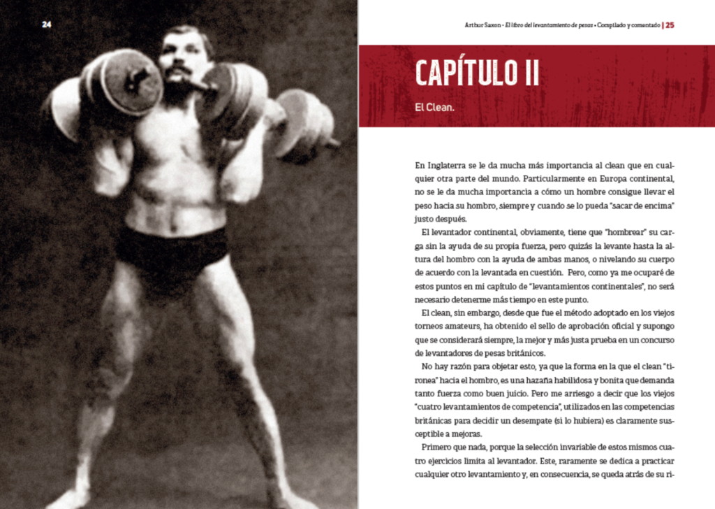 Arthur Saxon. El libro del levantamiento de pesas. Edición física en papel.